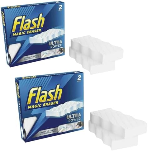 Flash Magic Eraser Sponge | Ultra Power Magic Sponge | 2x2 Pack of ...