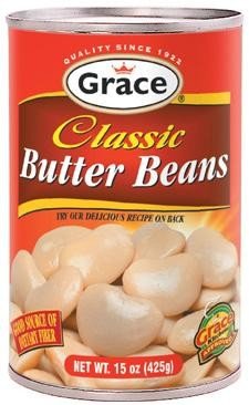 Amazon.com : Grace Butter Beans, 14oz : Beans Produce : Grocery ...