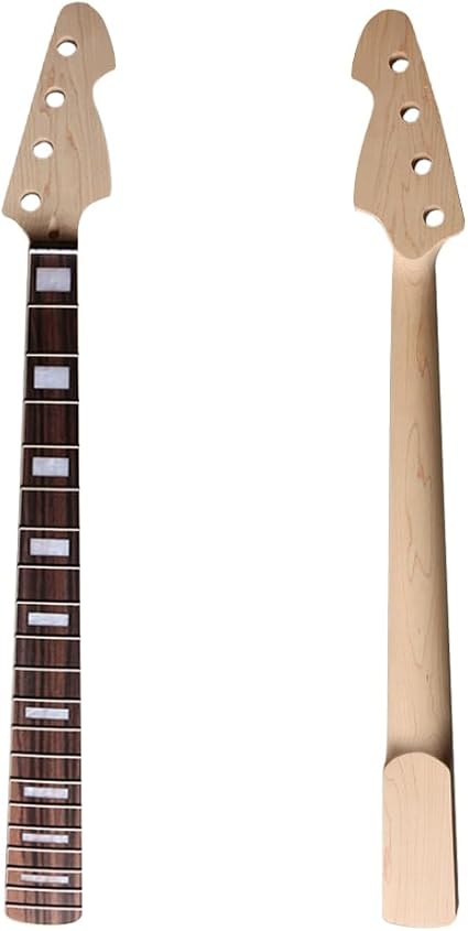 Amazon.com: Vetimobato Maple Replacement Electric Bass Guitar Neck, 4 ...