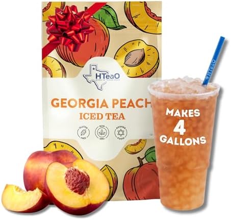 Amazon.com : HTeaO Georgia Peach & Hibiscus Black Iced Tea Bags – Makes ...