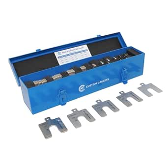 Amazon.com: CGLTD Stainless Steel Slotted Shim Assortment, Size A, 2" x ...