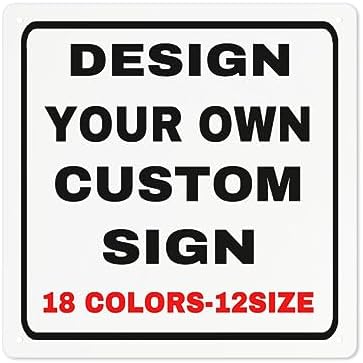 Amazon.com: Custom Signs Outdoor Metal Personalized Signs With Your ...