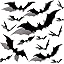 Amazon.de: GoldRock 4 Größen 3D Fledermaus Deko Halloween Sticker, 48 ...
