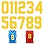 Amazon.com: Guokuai 22 Pieces Heat Transfer Numbers 0 to 9 Jersey ...
