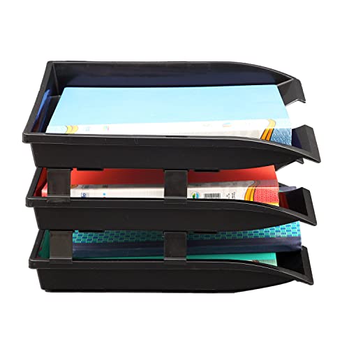 Solo Paper & File Tray - 3 Extra-Large Compartments, Tuff Built Desk ...
