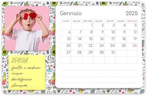 Calendario notes magnetico 2025 personalizzato - calendario magnetico ...
