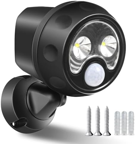 EXTRTASTAR Security Lights Outdoor Motion Sensor, Battery Operated ...