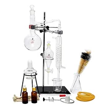 Professional 500ml Chemistry Glass Steam Distillation Apparatus DIY ...