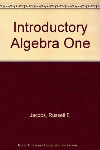 Introductory Algebra One: Jacobs, Russell F.: 9780153577901: Amazon.com ...