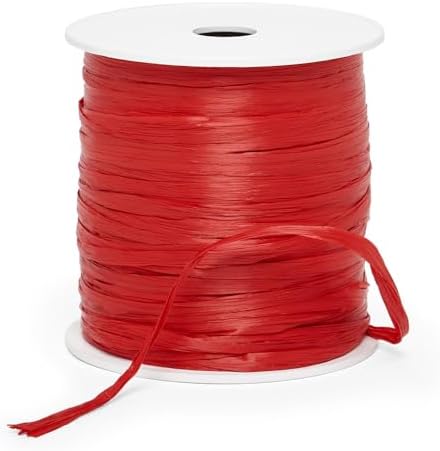 Amazon.com: Berwick Offray Matte Holiday Gold Raffia Ribbon, 1/4'' Wide ...