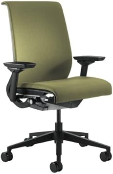Amazon.com: Steelcase Think Office Stool with Upholstered Back - Celery ...
