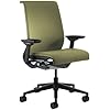 Amazon.com: Steelcase Think Office Stool with Upholstered Back - Celery ...