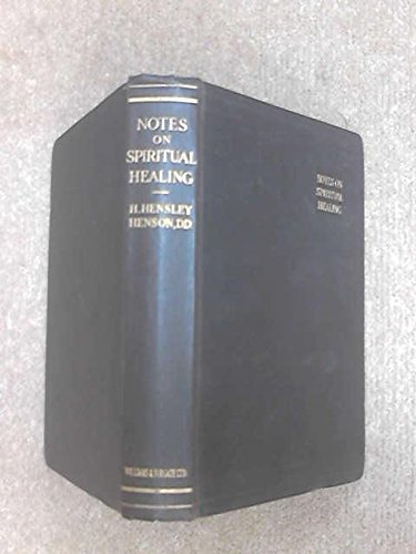 Amazon.com: Notes on Spiritual Healing: Herbert Hensley Henson