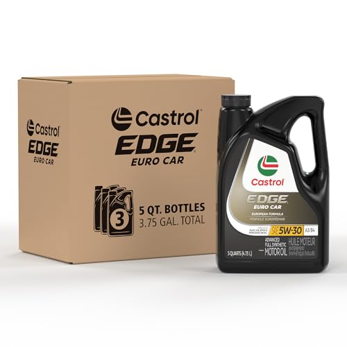 Castrol Edge Euro 5W-30 A3/B4 European Advanced Full Synthetic Motor ...