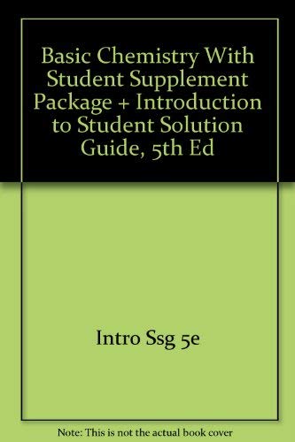 Buy Basic Chemistry with Student Supplement Package and Introduction to ...