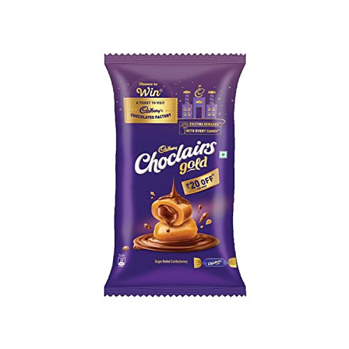Cadbury Choclairs Gold, 605g (110 Units * 5.5 g EACH) & Bournvita ...