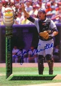 Jason Varitek autographed baseball card (Georgia Tech) 1994 Signature ...