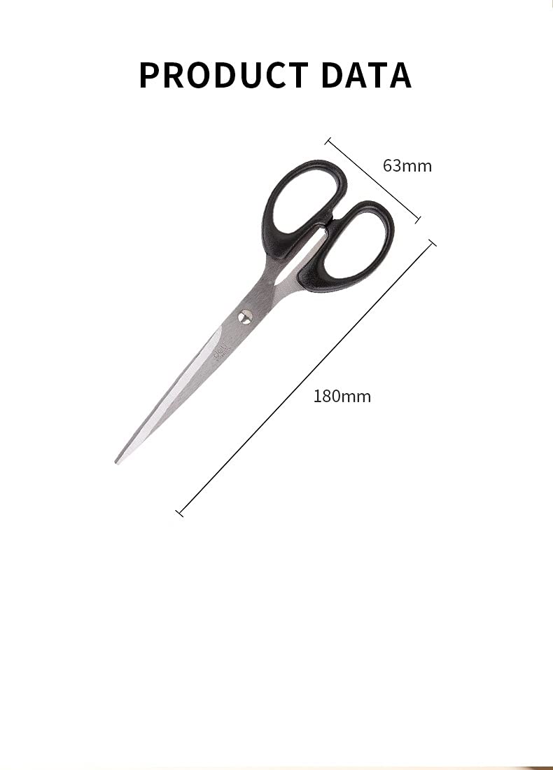 Deli W6009 Stainless Steel Sharp Multipurpose Scissors,180mm, Cutting ...