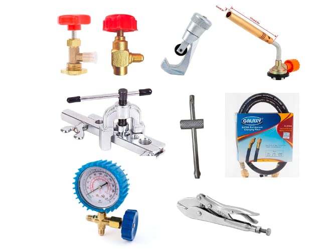 VNGEE ENTERPRISES Refrigeration Tool Kit Set Flaring Tool and all Tools ...