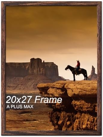 Amazon.com - A PLUS MAX 20x27 Picture Frame, Brown Engineered Wood ...