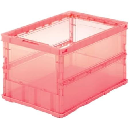 Amazon | TRUSCO(トラスコ) 薄型折りたたみコンテナスケル 50L 赤 TSK-O50B-R | DIY・工具・ガーデン