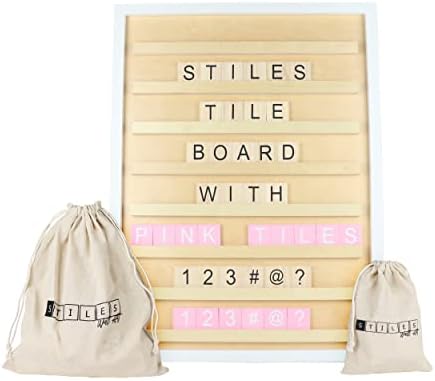 Amazon.com: Stiles Wood Tile Letter Board Set and Premium Letter Set ...