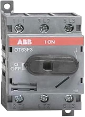 ABB OT63F3 Disconnect Switch, 3P, 60A, 600VAC: Amazon.com: Tools & Home Improvement