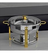 Amazon.com: Amhier 5 Qt Chafing Dish Buffet Set with Visible Glass Lid ...