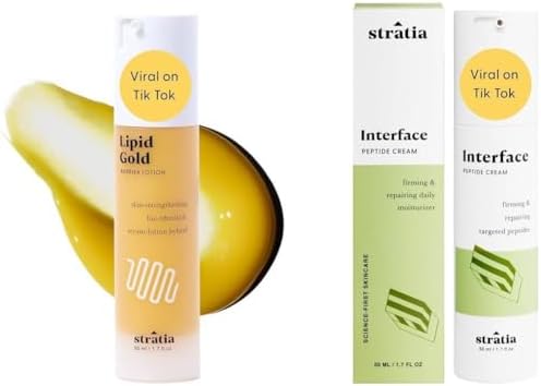 Amazon.com: Stratia Lipid Gold & Interface Daily Moisturizer Bundle ...