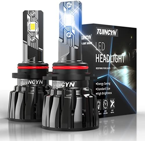 TUINCYN 9005 HB3 LED Headlight Bulb, +400% Brightness Canbus 80W 1 ...
