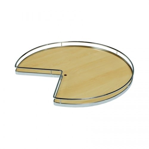 Buy Kessebohmer Super Susan Pie Cut Lazy Susan Set 28" Maple/Chrome ...