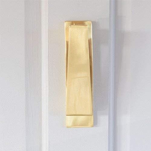 Slim Brushed Brass Gold Door Knocker – BigaMart