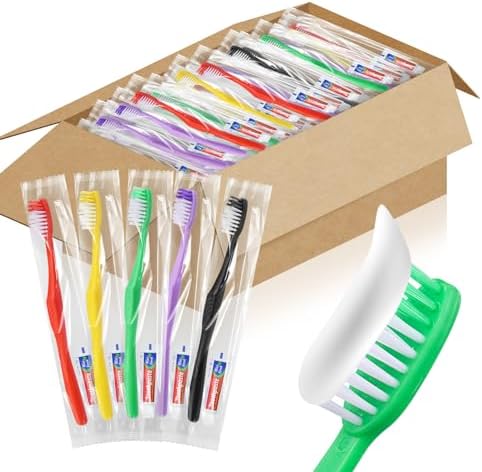 Amazon.com : HAIFOTRVA 200pcs Disposable Toothbrushes with Toothpaste ...