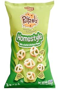 Amazon.com: Unique Snacks Puffzels, Homestyle, Delicious Garlic and ...