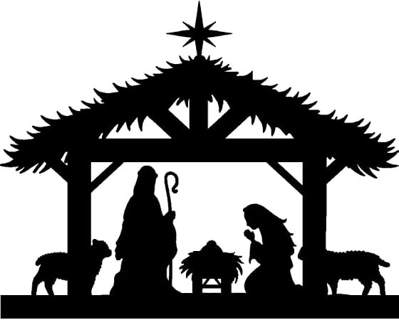'Christmas Nativity Scene' Rubber Stamp - Unmounted Design for Crafting ...