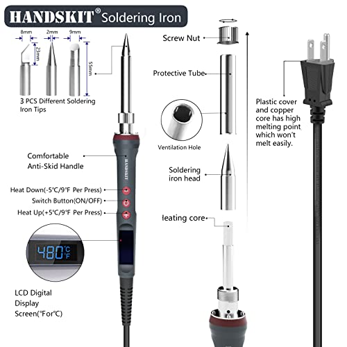 Snapklik.com : Solder Iron, 200W 110V Soldering Iron Digital Soldering ...
