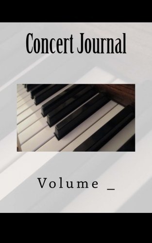 Concert Journal: Piano Cover (S M Journals): M, S: 9781503309845 ...