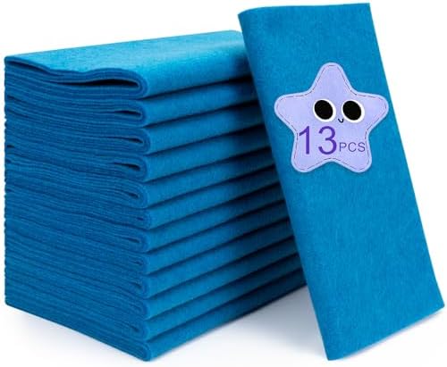 Amazon.com: XSEINO 13 Rolls Blue Felt Fabric,8"x35"(20.5x90cm) 1.4mm ...