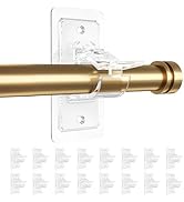 Amazon.com: MUAKIOY No Drilling No Screw Curtain Rod Brackets, (16 Pack ...
