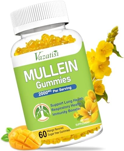 Amazon.com: Mullein Gummies - 2000mg Mullein Leaf Extract with ...
