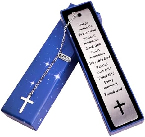 EOAMGO Christian Gifts for Men and Women Stainless Steel Bookmark ...