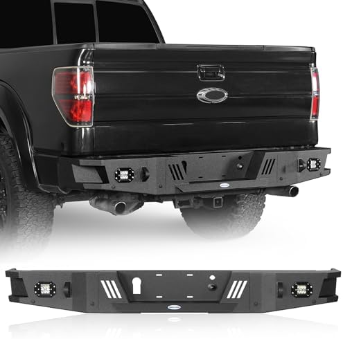 Amazon.com: u-Box 2011 F150 Rear Bumper Full Width Step Bumper w/LED ...