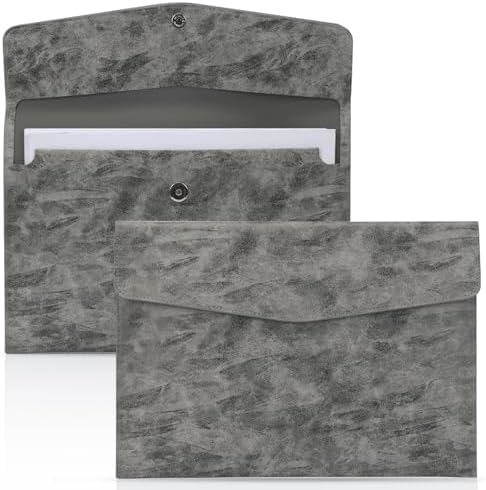 Document File Folder,Classycoo Waterproof Thin PU Leather A4 Envelope ...