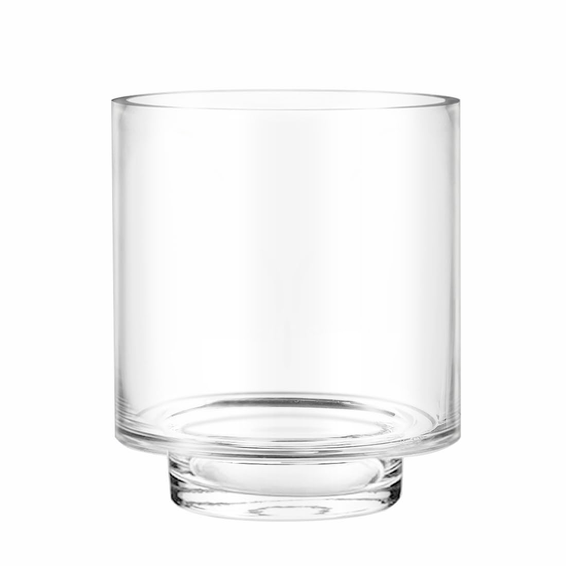 Amazon.com: CYS EXCEL Clear Glass Hurricane Candle Holder Flower ...