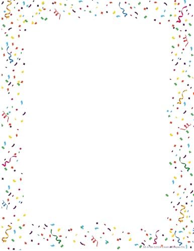 Amazon.com : SHAPES ETC. 50 Sheets Confetti Designer Paper 8.5in x 11in ...