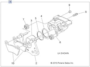 Amazon.com: Polaris Ranger Brake Caliper Assembly, Front, Right ...