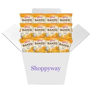 Amazon.com: Baked, Ruffles Cheddar & Sour Cream Potato Chips, 1.125 ...