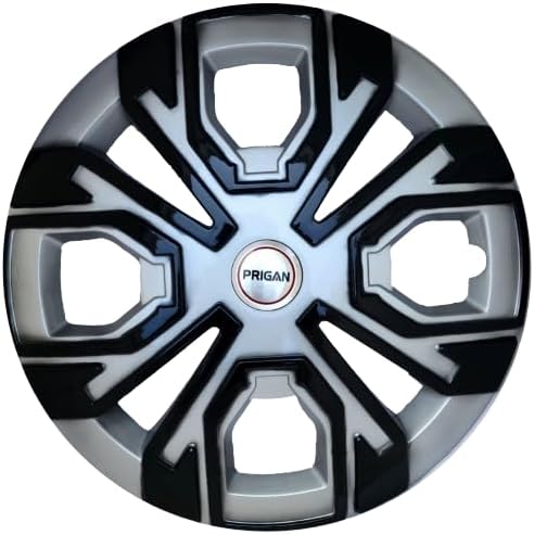 PRIGAN Silver Black 16 Inch Wheel Cover/Wheel Cap Universal Model ...