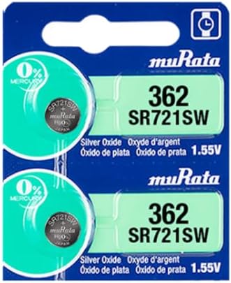 Amazon.com: Murata 362 SR721SW Battery 1.55V Silver Oxide Watch Button ...