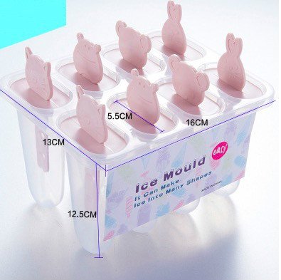 Cute Animals Ice Cream Mould Frozen Ice Cube Molds Popsicle Maker Happy ...